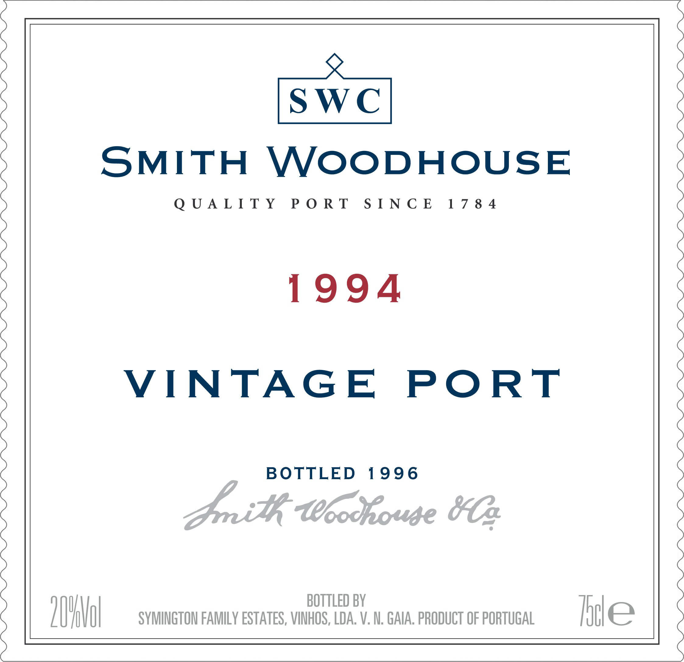 1994 Smith Woodhouse Vintage Port | Arden Fine Wines | London